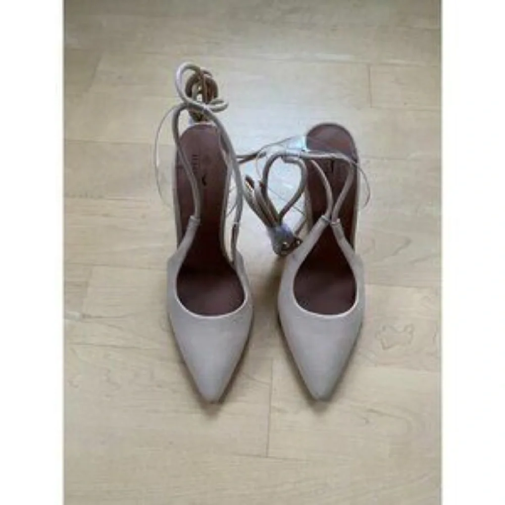 Charles & Keith | Shoes | Charles Keith Pointed Ankletie Pumps In Light ...